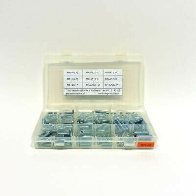 Assortimentsdoos RW20 Din 916 / Iso 4029 stelschroef inbus verzinkt ...